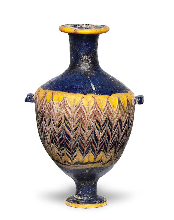 Bonhams : A Greek core-formed glass unguentarium