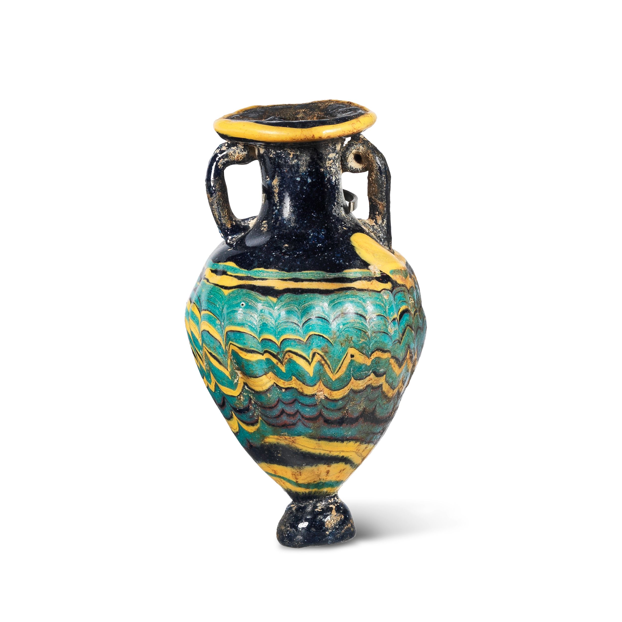 Bonhams : A Greek core-formed glass amphoriskos