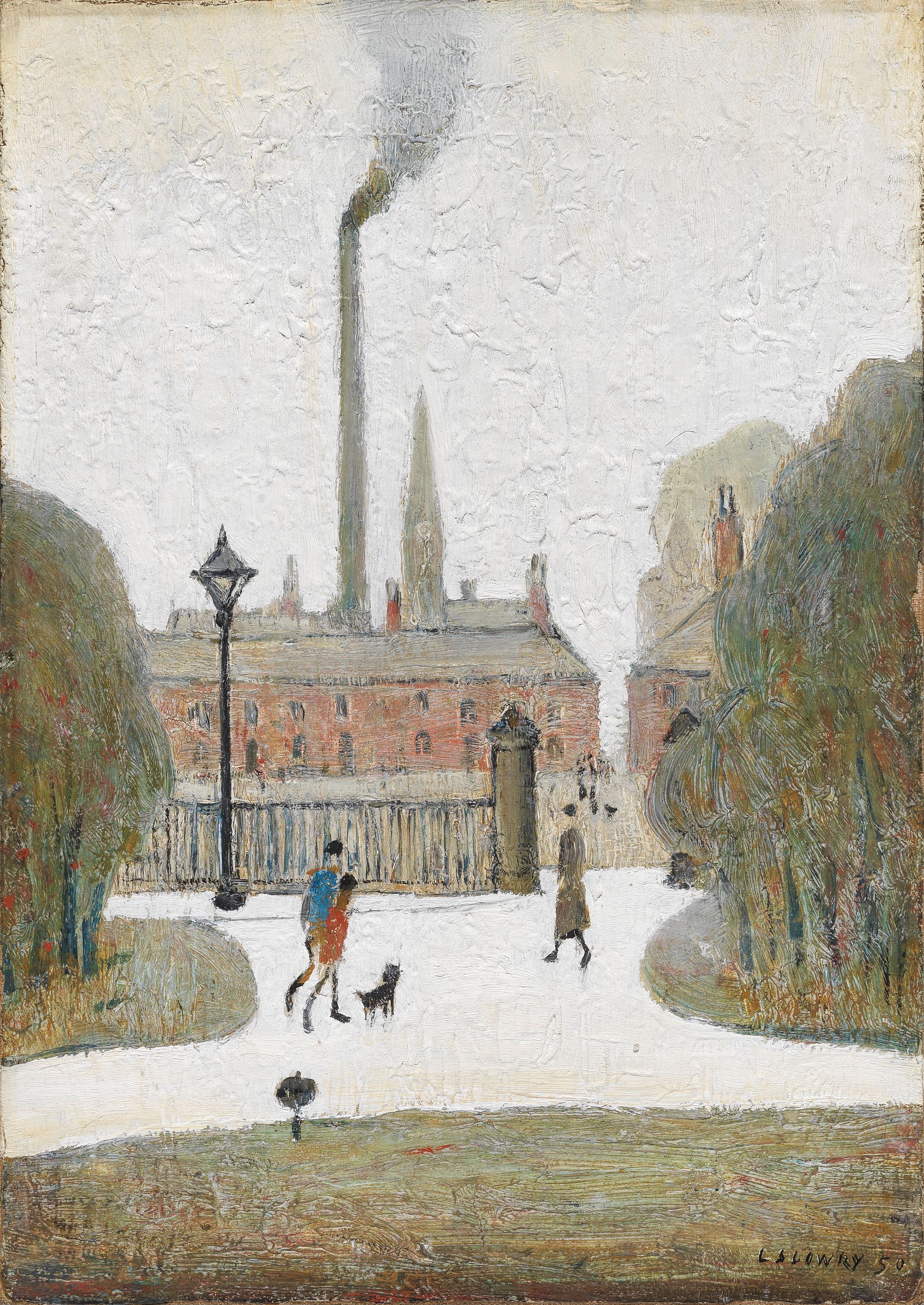 Bonhams : Laurence Stephen Lowry R.A. (British, 1887-1976) Factory in ...