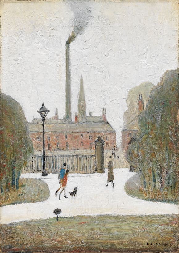 Bonhams : Laurence Stephen Lowry R.A. (British, 1887-1976) Factory in ...