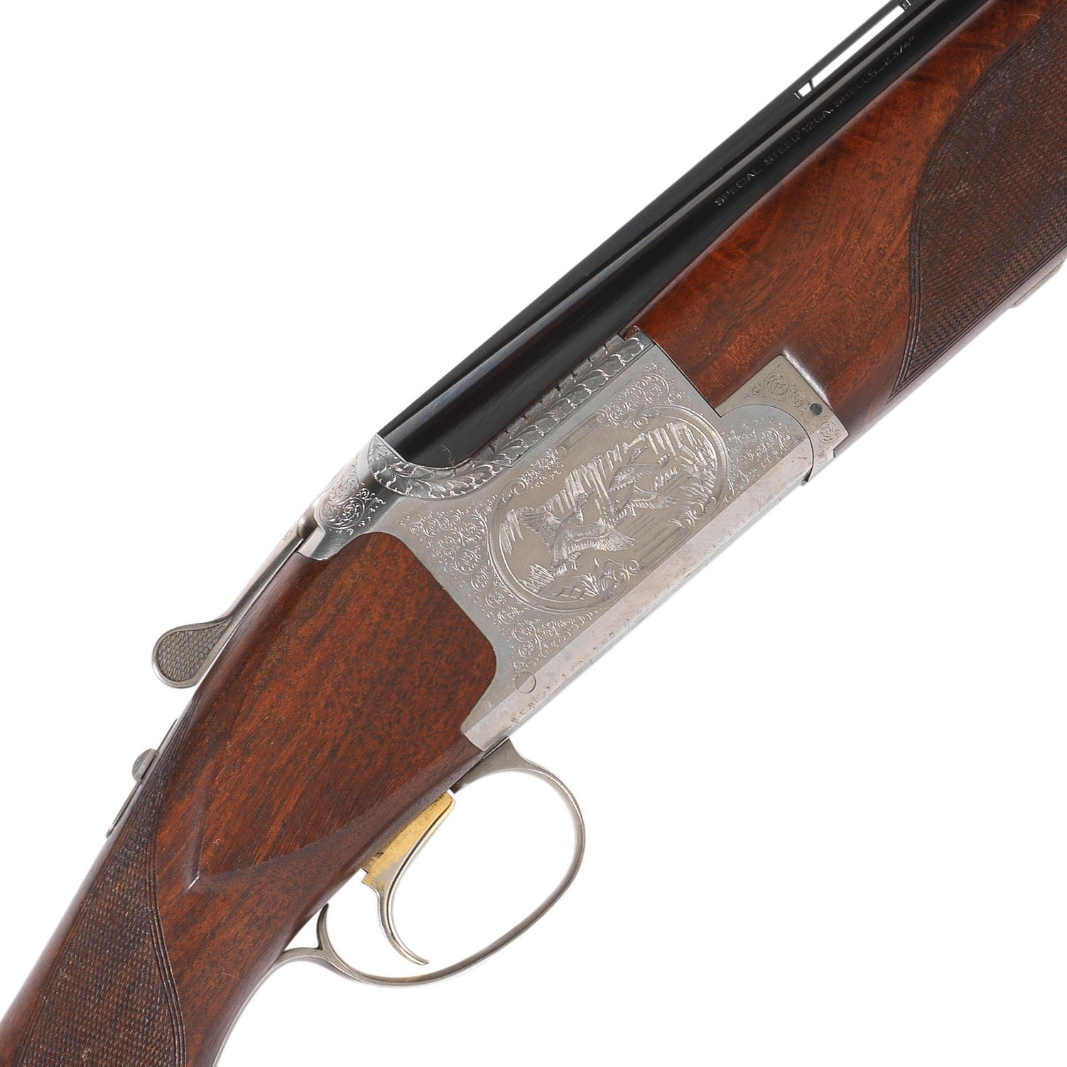 Bonhams : A L. Ernst-engraved 12-bore 'B125' single-trigger over-and ...