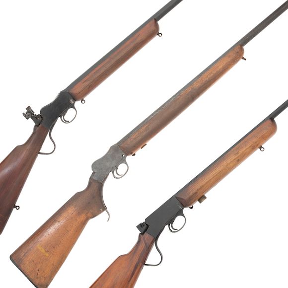 Bonhams : Three .22 (L.R.) Martini-action rifles by BSA