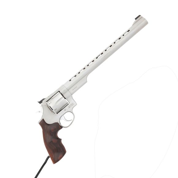 Bonhams : A .44 (Mag.) long-barrelled revolver by Taurus, no. DS218449
