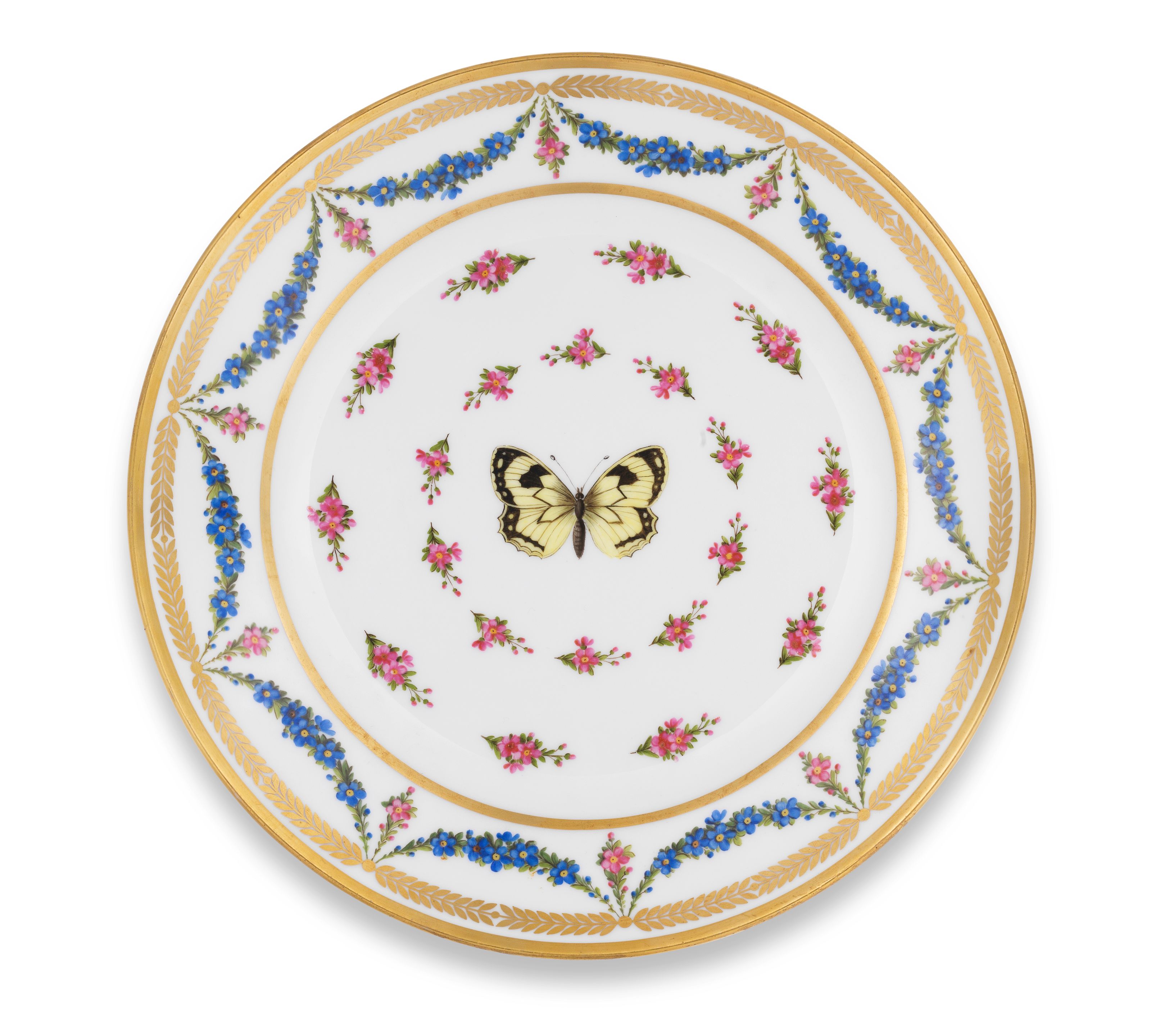 Bonhams : A Sèvres hard-paste plate from the 'service fleurettes et ...