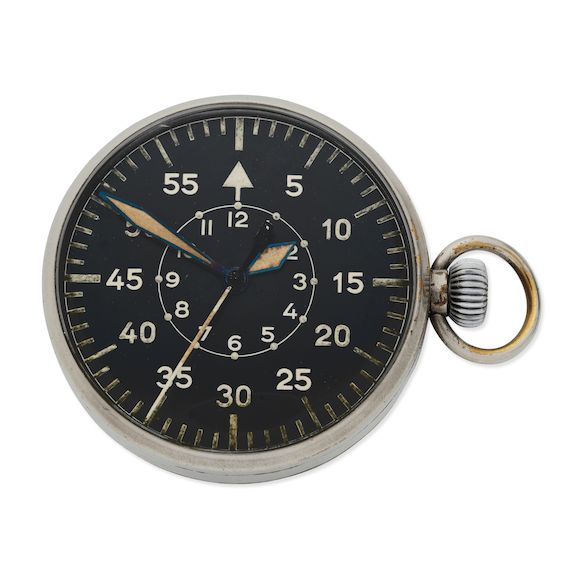 Bonhams : Laco for Wempe. A German military stainless steel keyless ...