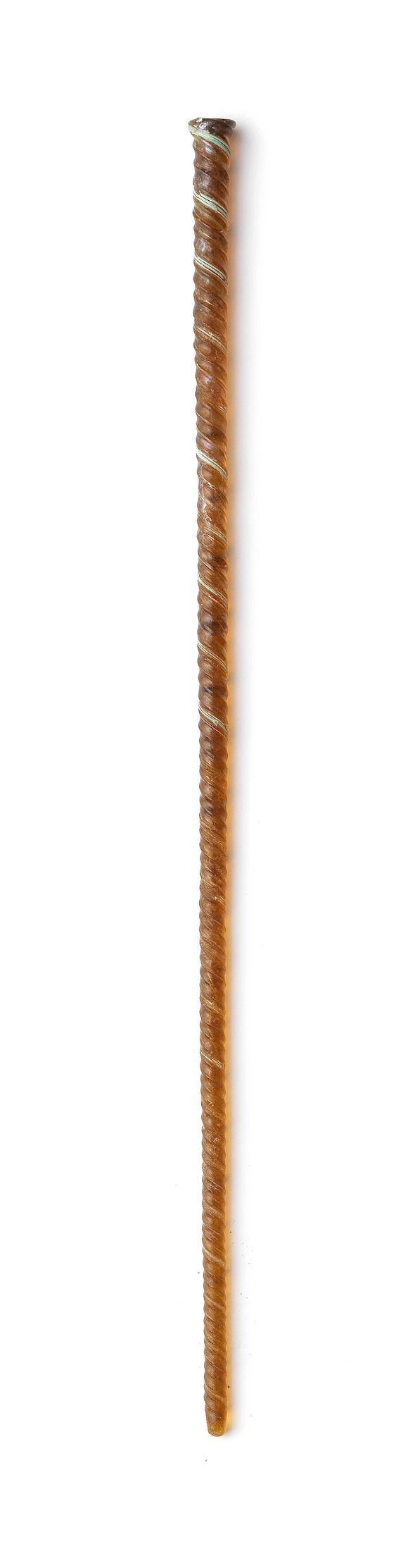 Bonhams : A Roman amber glass stirring rod