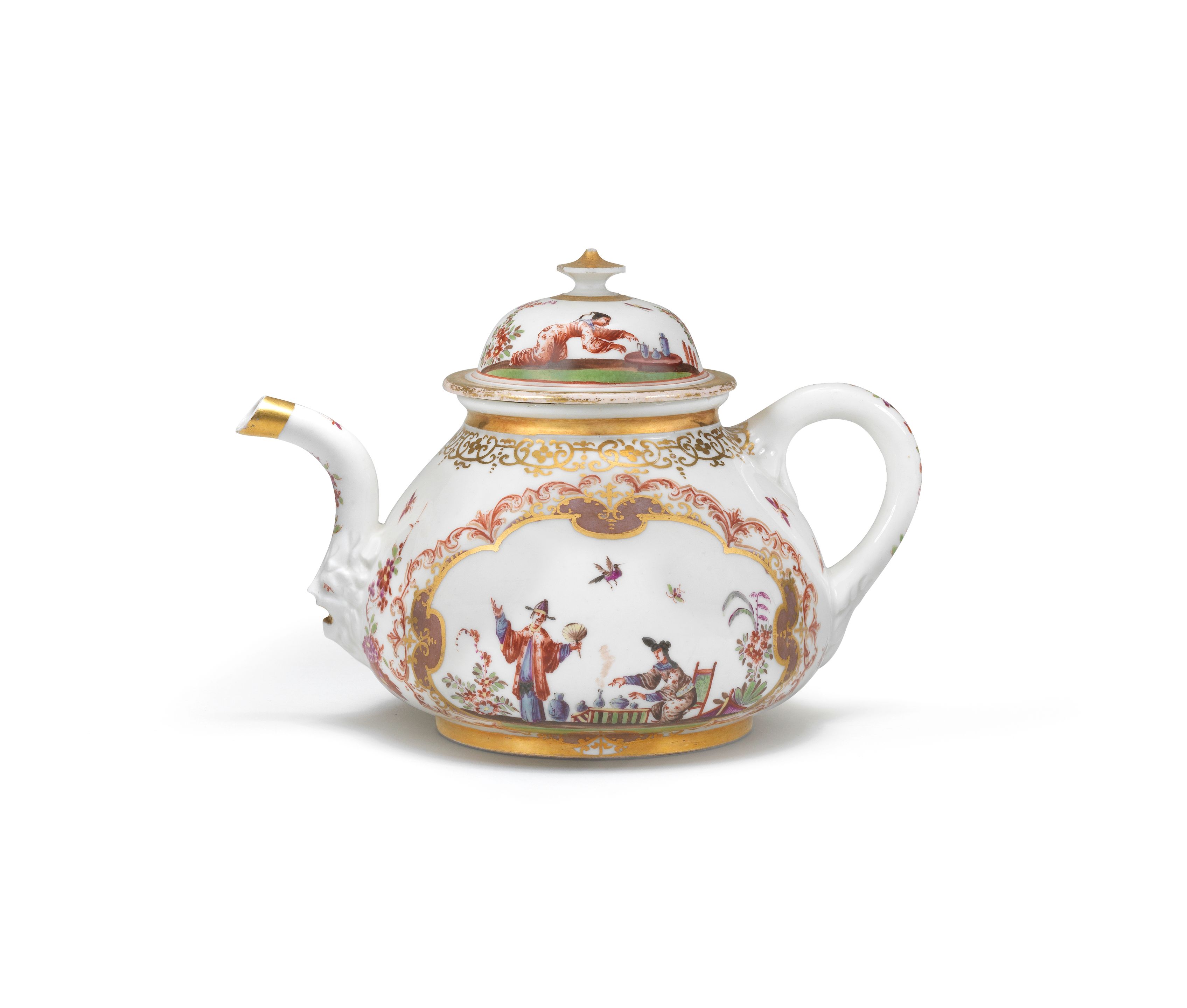 Bonhams : A Meissen teapot and cover, circa 1723-24