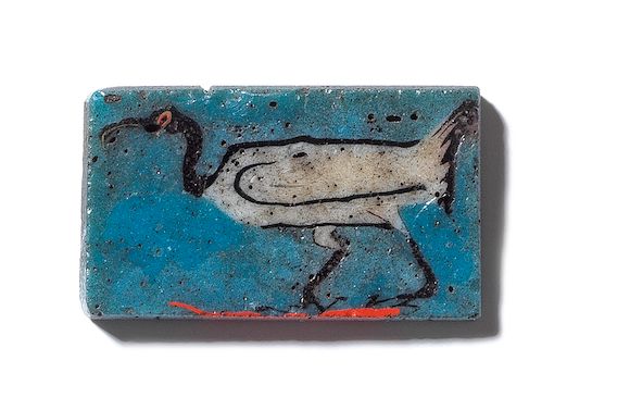 Bonhams : An Egyptian mosaic glass ibis inlay