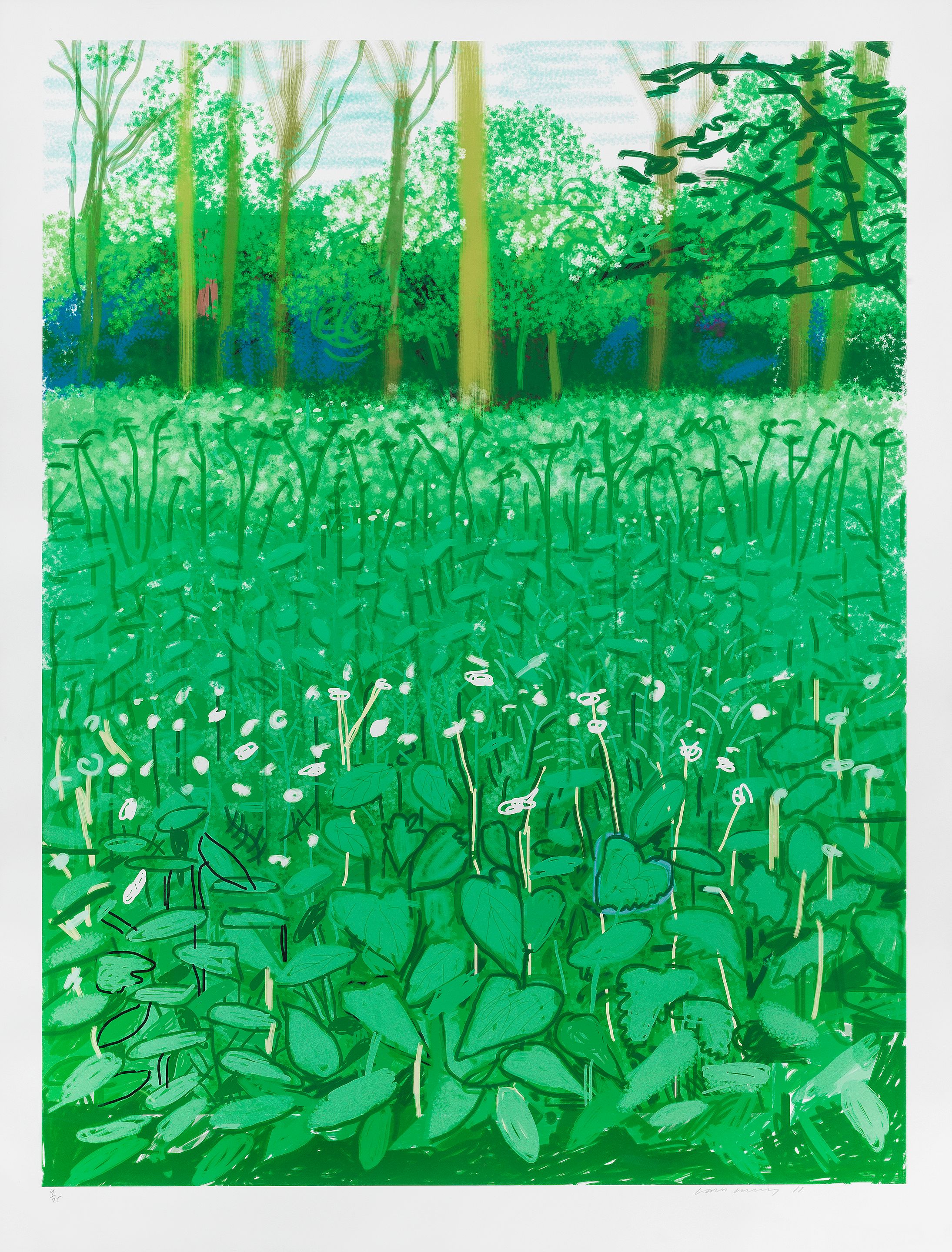 Bonhams : David Hockney R.A. (British, born 1937) The Arrival of Spring ...