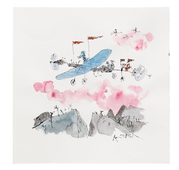 Bonhams : Sir Quentin Blake (British, born 1932) Flying Machine ...