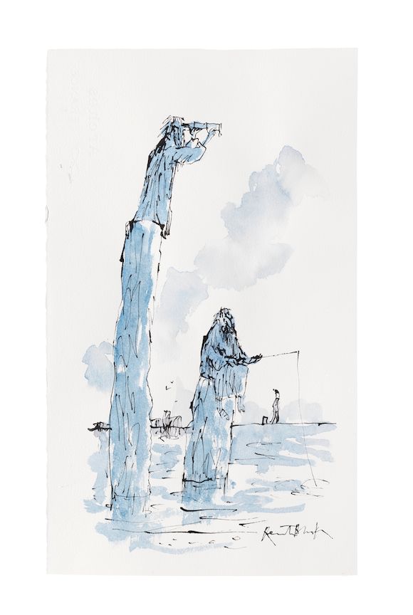 Bonhams : Sir Quentin Blake (British, born 1932) Sages in the Sea No.1 ...