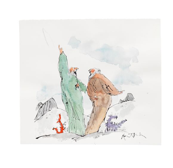 Bonhams : Sir Quentin Blake (British, born 1932) Walking with Dragons ...
