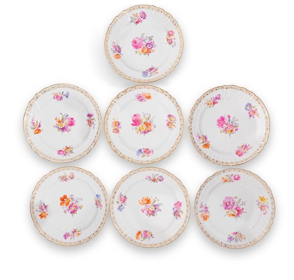 Bonhams : A set of fifteen Berlin plates from the large court service ...