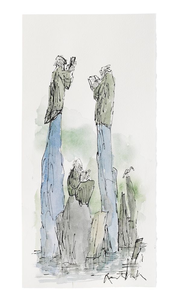 Bonhams : Sir Quentin Blake (British, born 1932) Sages in the Sea No.4 ...