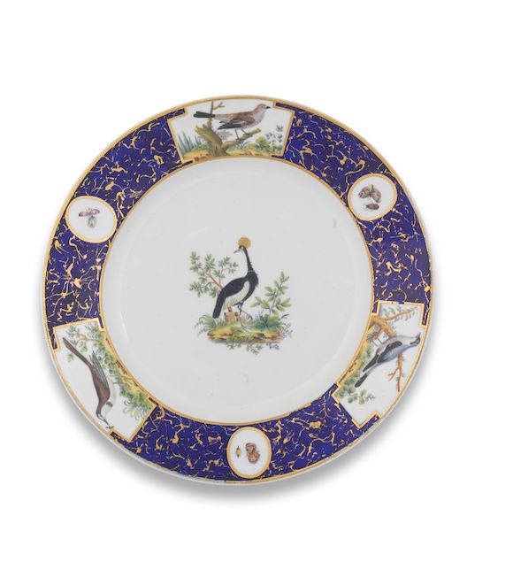 Bonhams : A rare Tournai plate from the Duc d'Orléans service, circa 1787