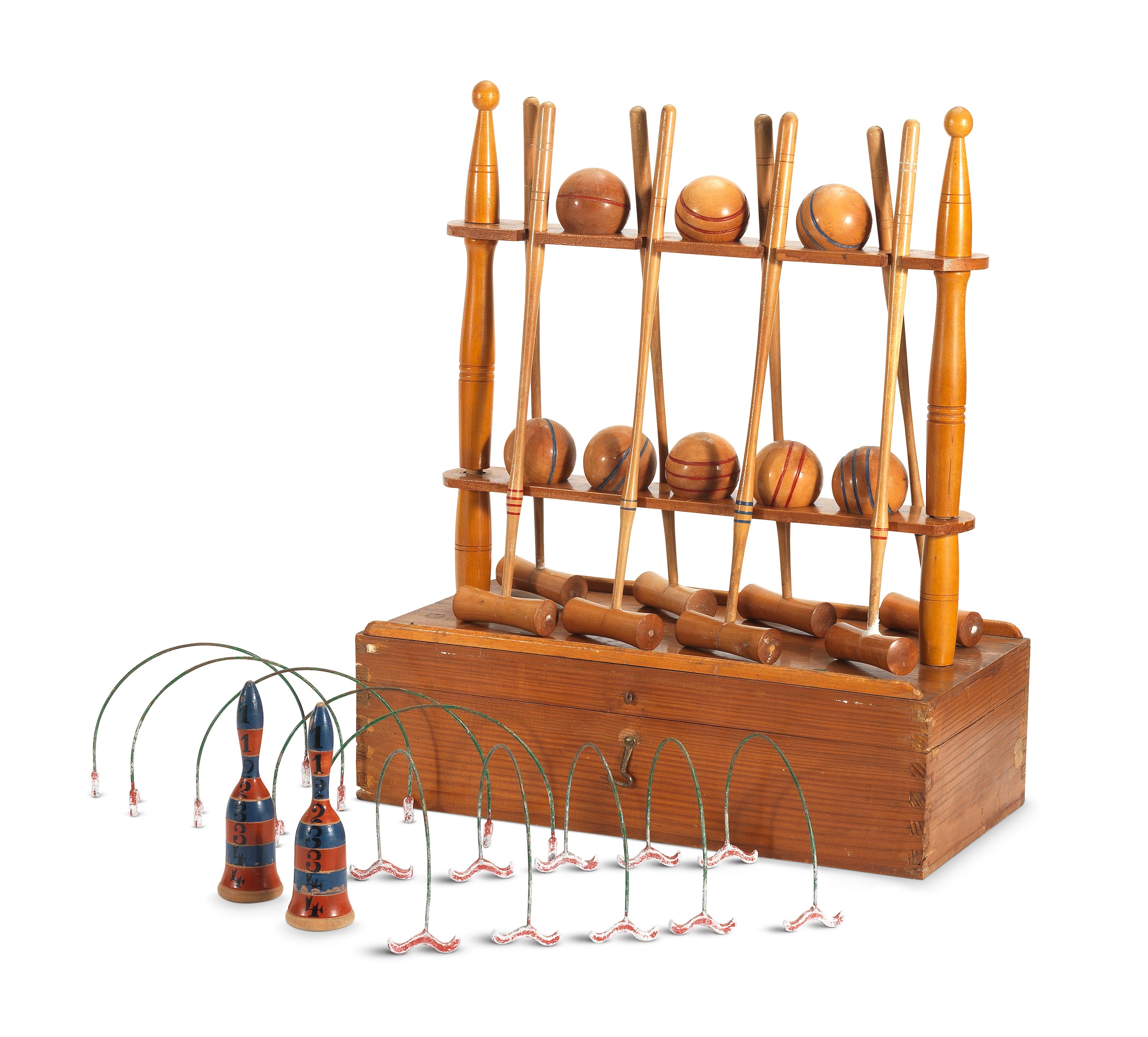 Bonhams : A miniature table croquet set First half 20th century (qty)