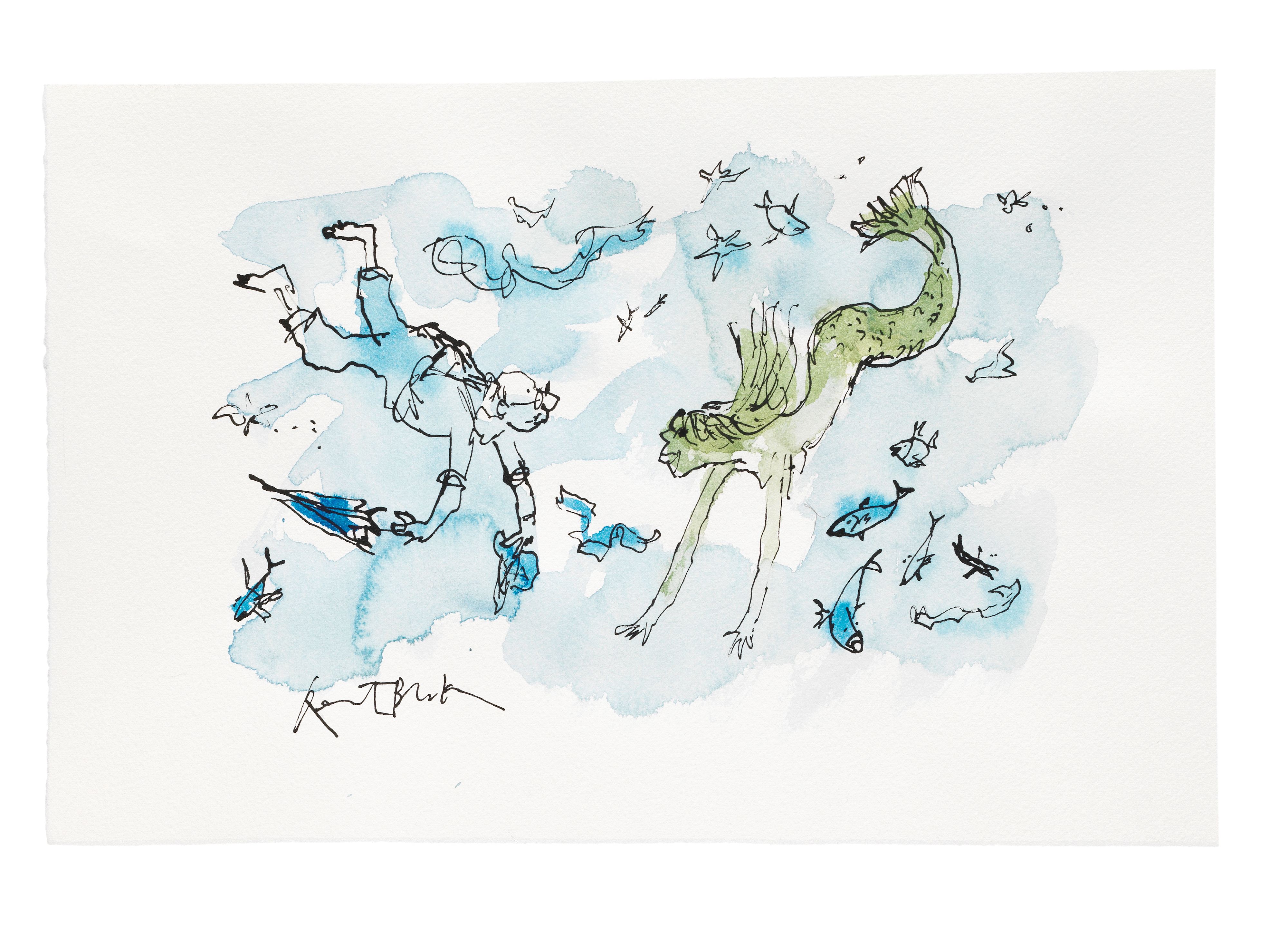 Bonhams : Sir Quentin Blake (British, born 1932) Undersea Encounter ...