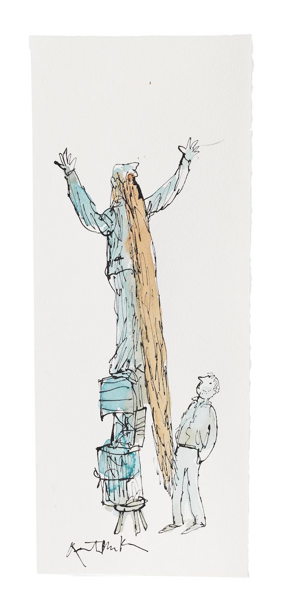 Bonhams : Sir Quentin Blake (British, born 1932) Beards No.4 (unframed ...