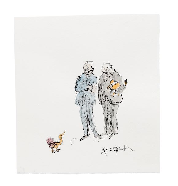 Bonhams : Sir Quentin Blake (British, born 1932) Men and Ducks ...
