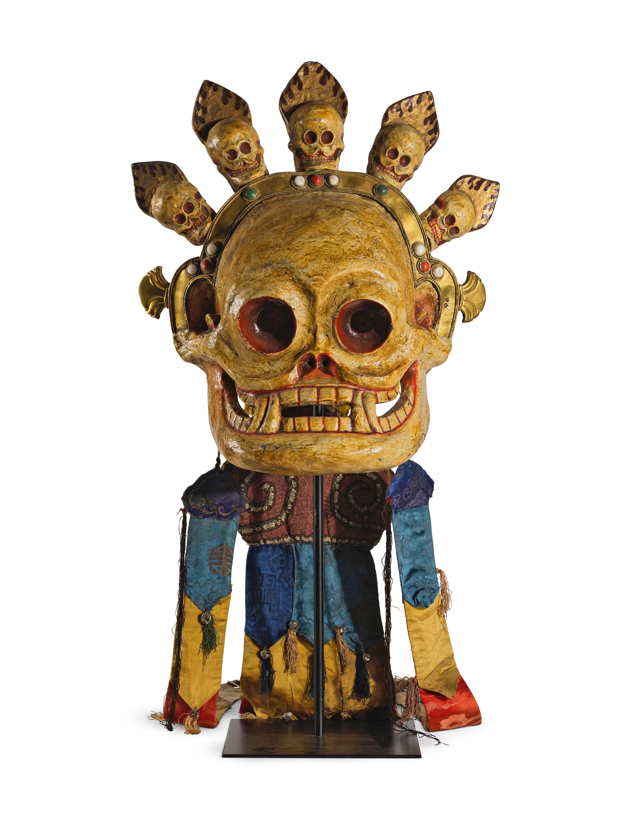 Bonhams Cornette de Saint Cyr : MASQUE DE CHITIPATI EN PAPIER-MÂCHÉ ...