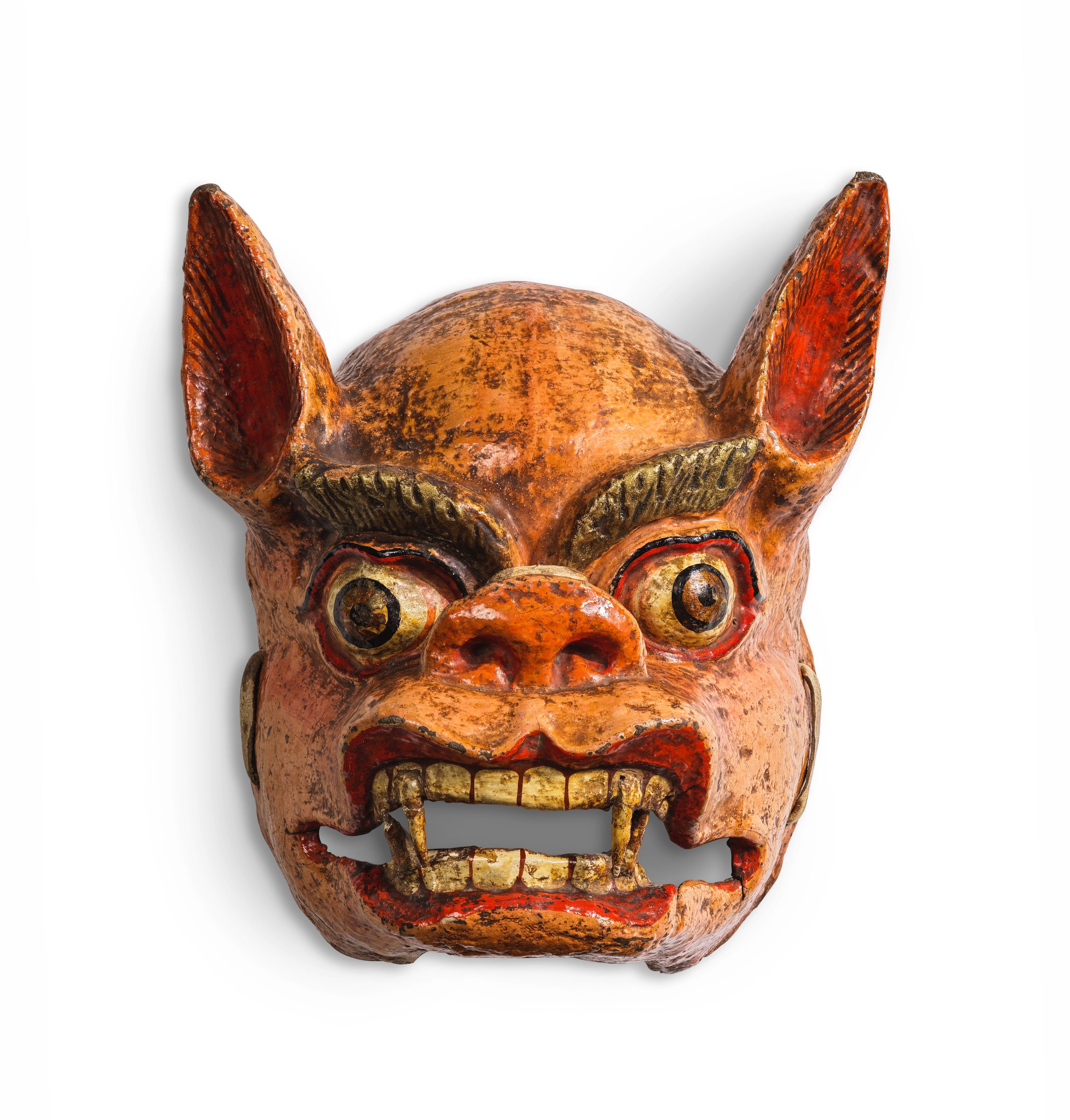 Bonhams Cornette de Saint Cyr : TROIS MASQUES DE DÉMONS EN PAPIER-MÂCHÉ ...