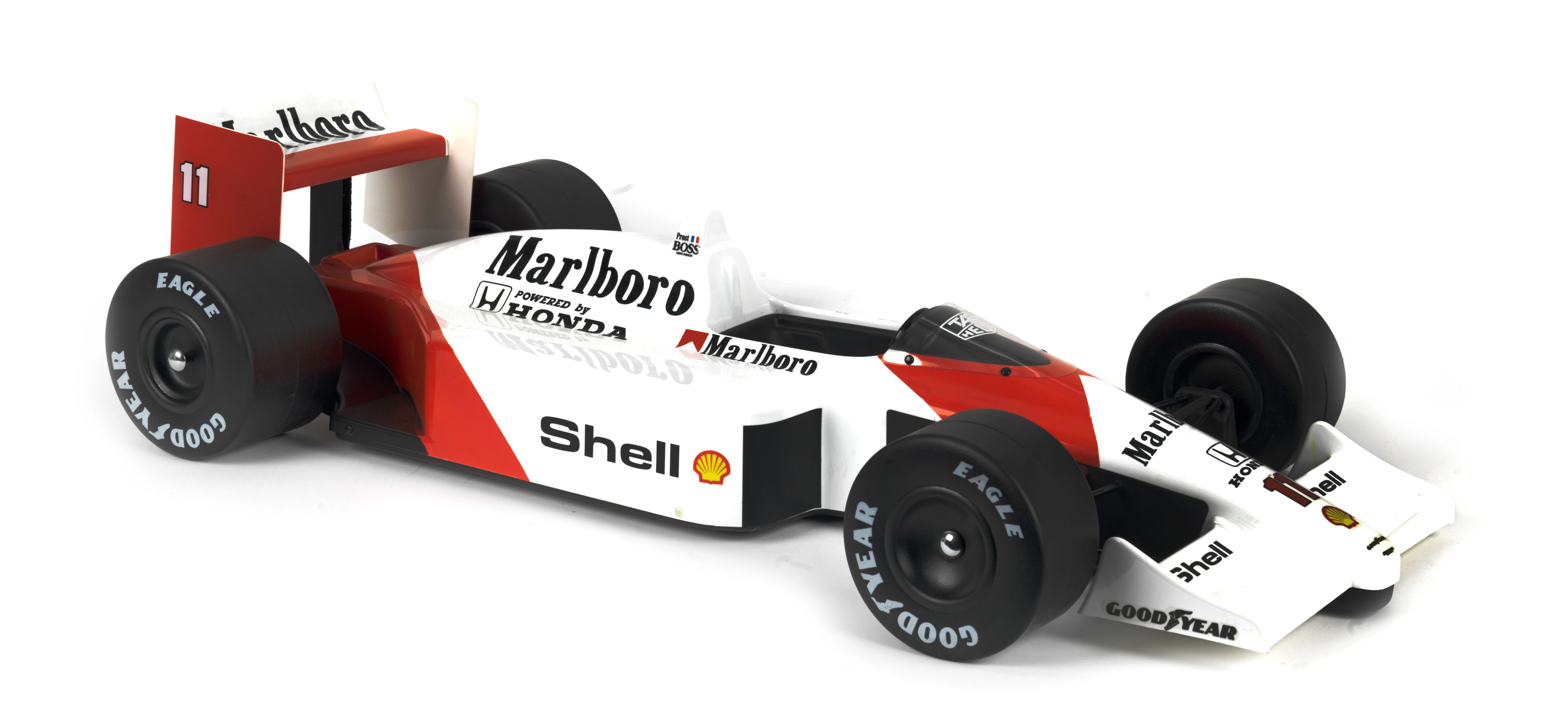 Bonhams Cars : A large Marlboro promotional model Alain Prost's McLaren MP4/4,