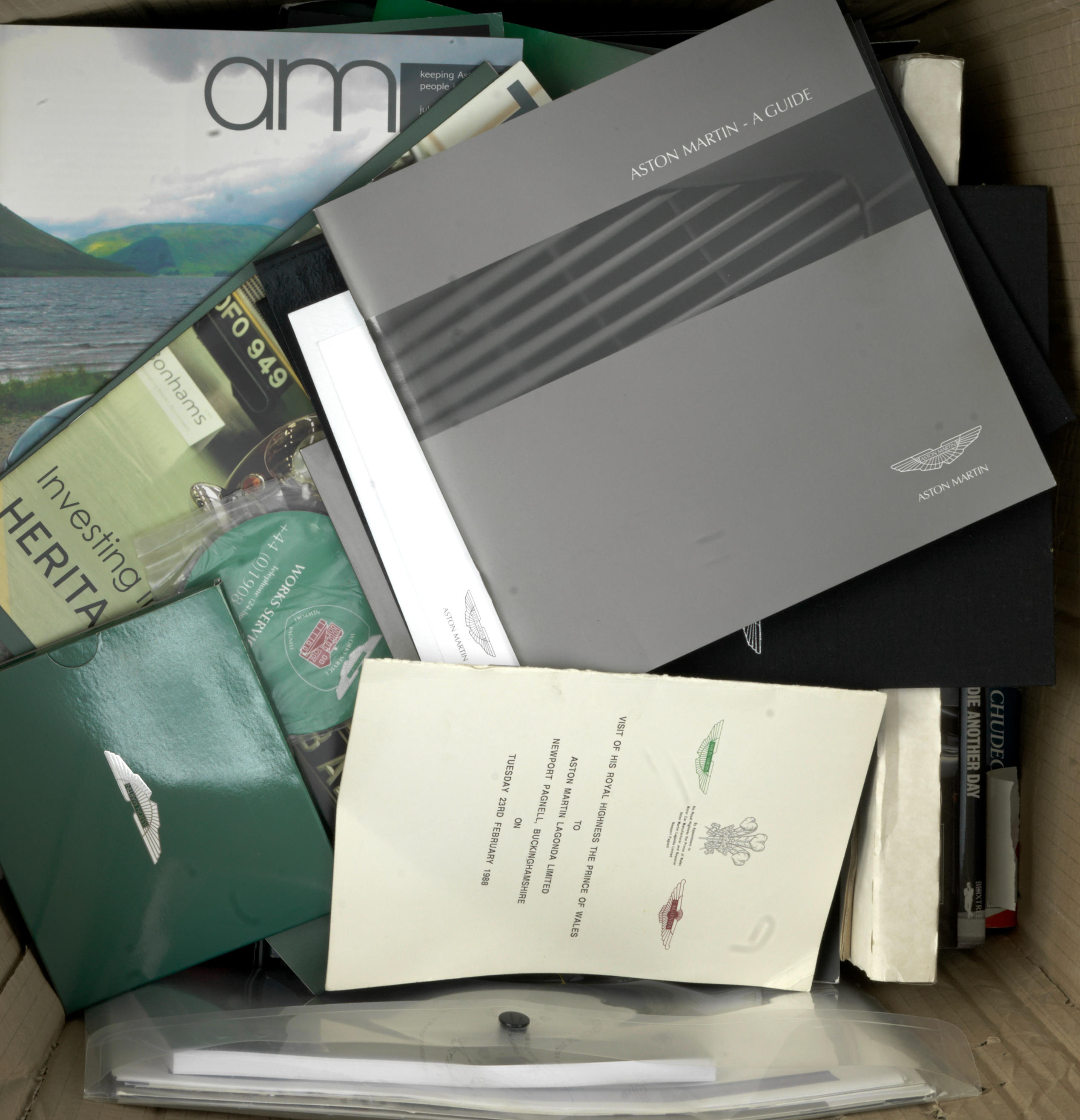 Bonhams Cars Assorted Aston Martin Publications And Promotional