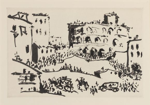 Bonhams : Pablo Picasso (Spanish, 1881-1973) A los Toros, from 'José ...