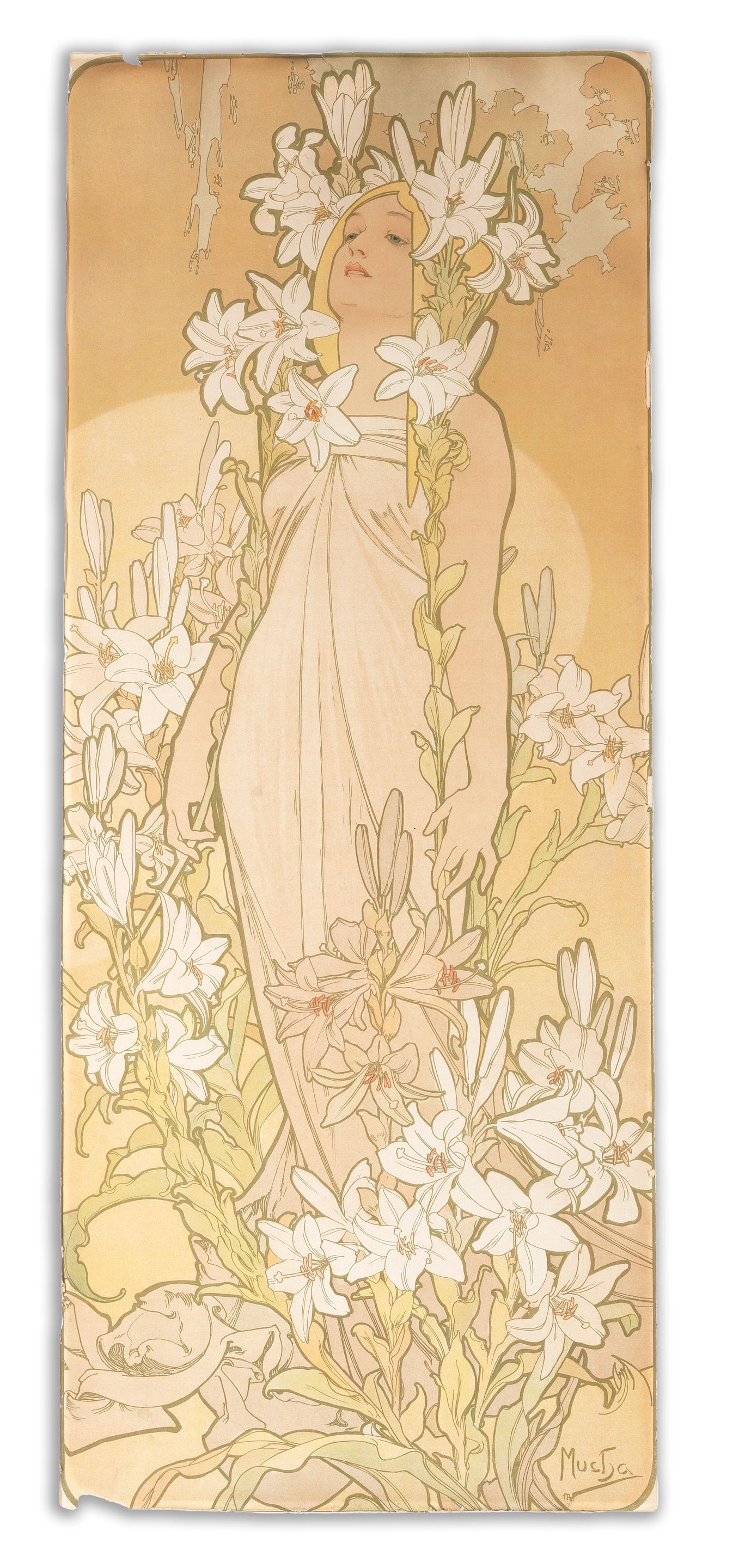 Bonhams : ALPHONSE MUCHA (1860-1939) FLOWERS The Lily