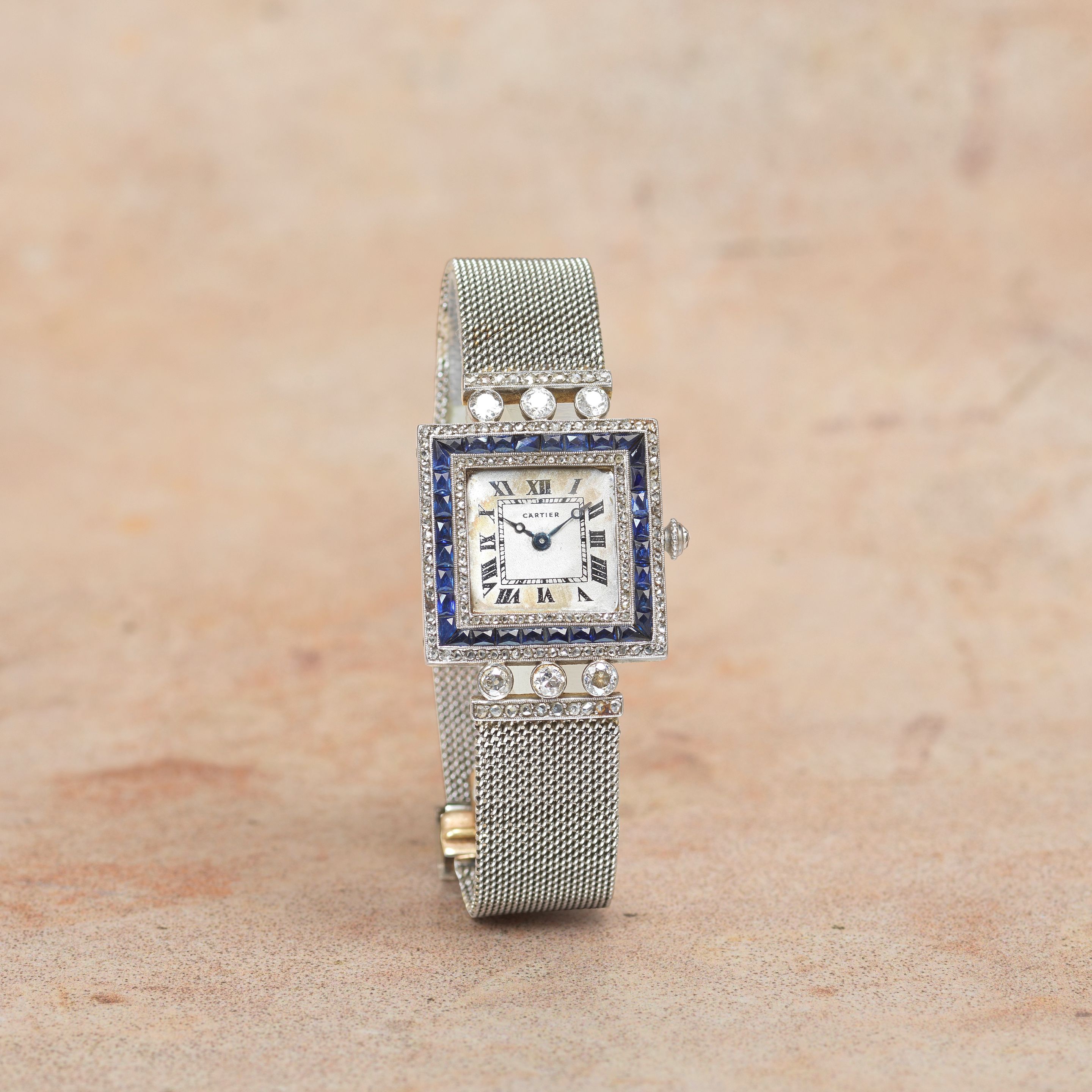 Bonhams : Cartier. A very rare and early platinum, 18K gold, diamond ...