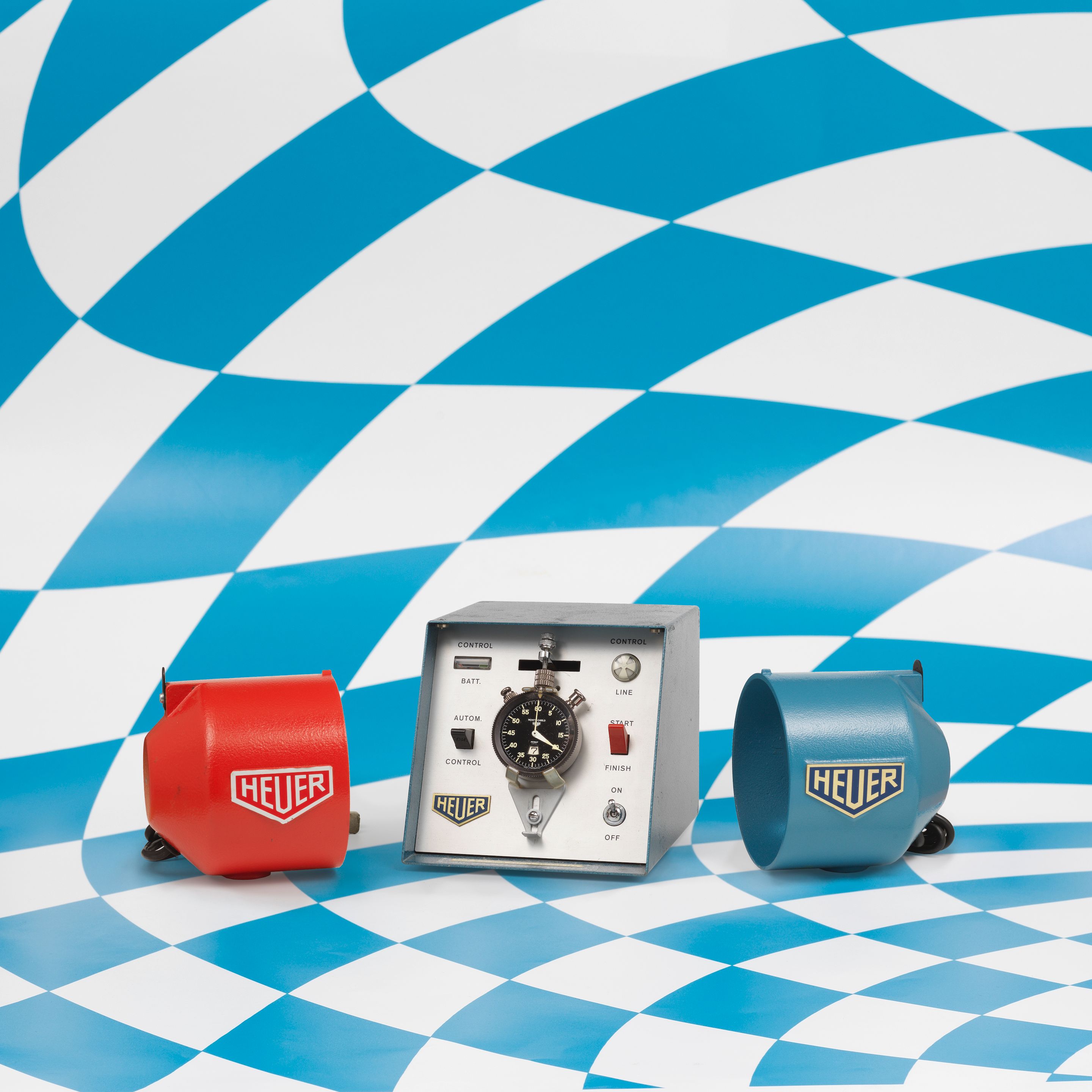 Bonhams : Heuer. A very rare and interesting cut beam timer especially ...