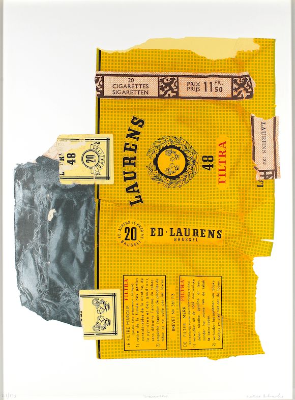 Bonhams : Sir Peter Blake R.A. (British, born 1932) Laurens, from 'Fag Packets ' Screenprint in ...