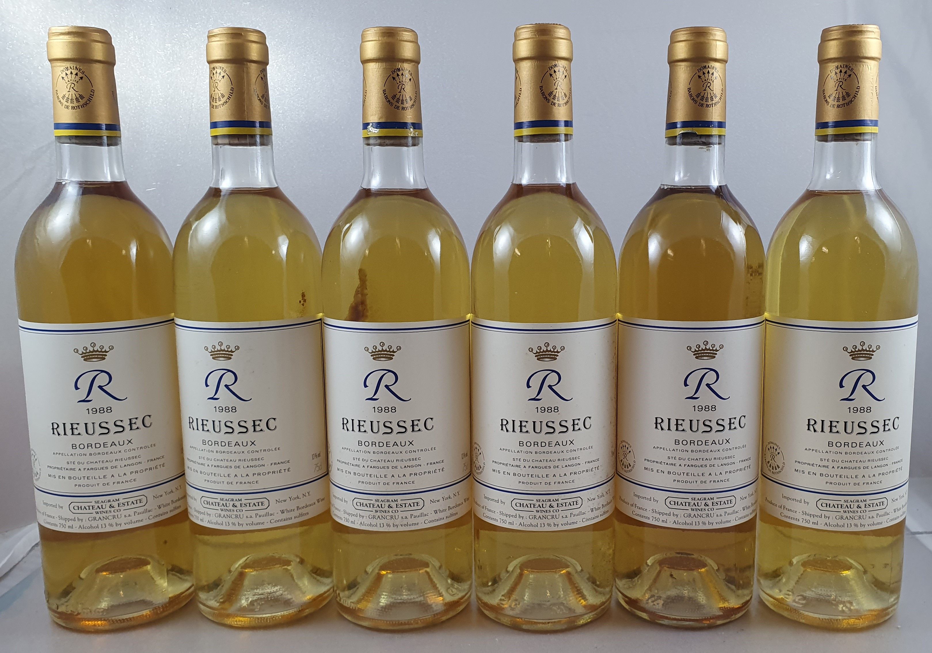 Bonhams Cornette de Saint Cyr : 'R' de Rieussec 1988, Bordeaux Blanc ...
