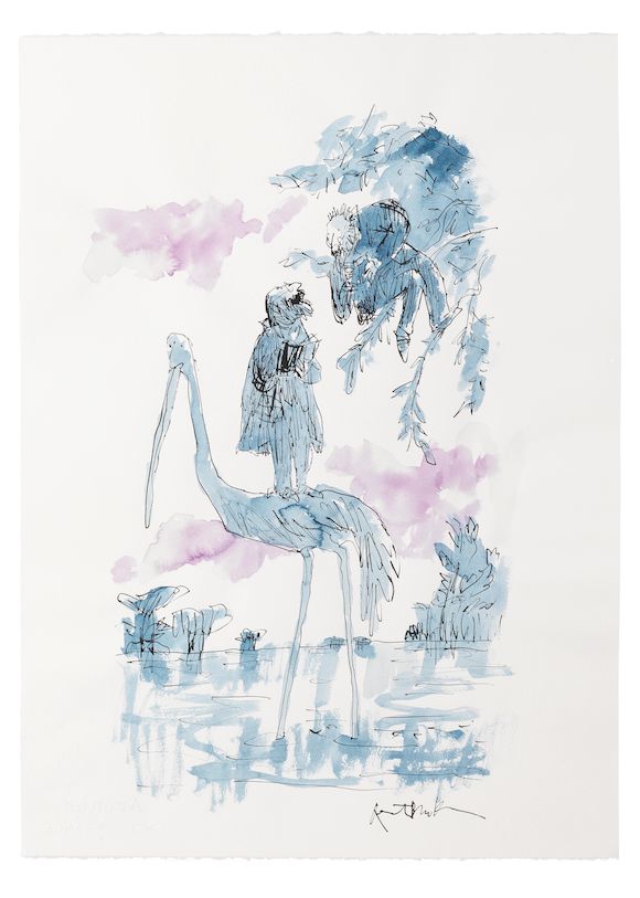 Bonhams : Sir Quentin Blake (British, born 1932) Bird Companions No.16 ...