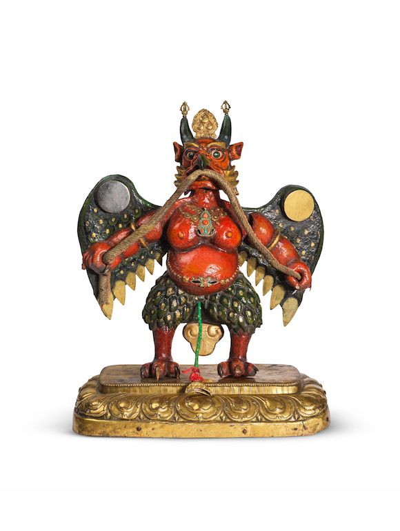 Bonhams Cornette de Saint Cyr : STATUETTE ARTICULÉE DE GARUDA (BOGDO ...