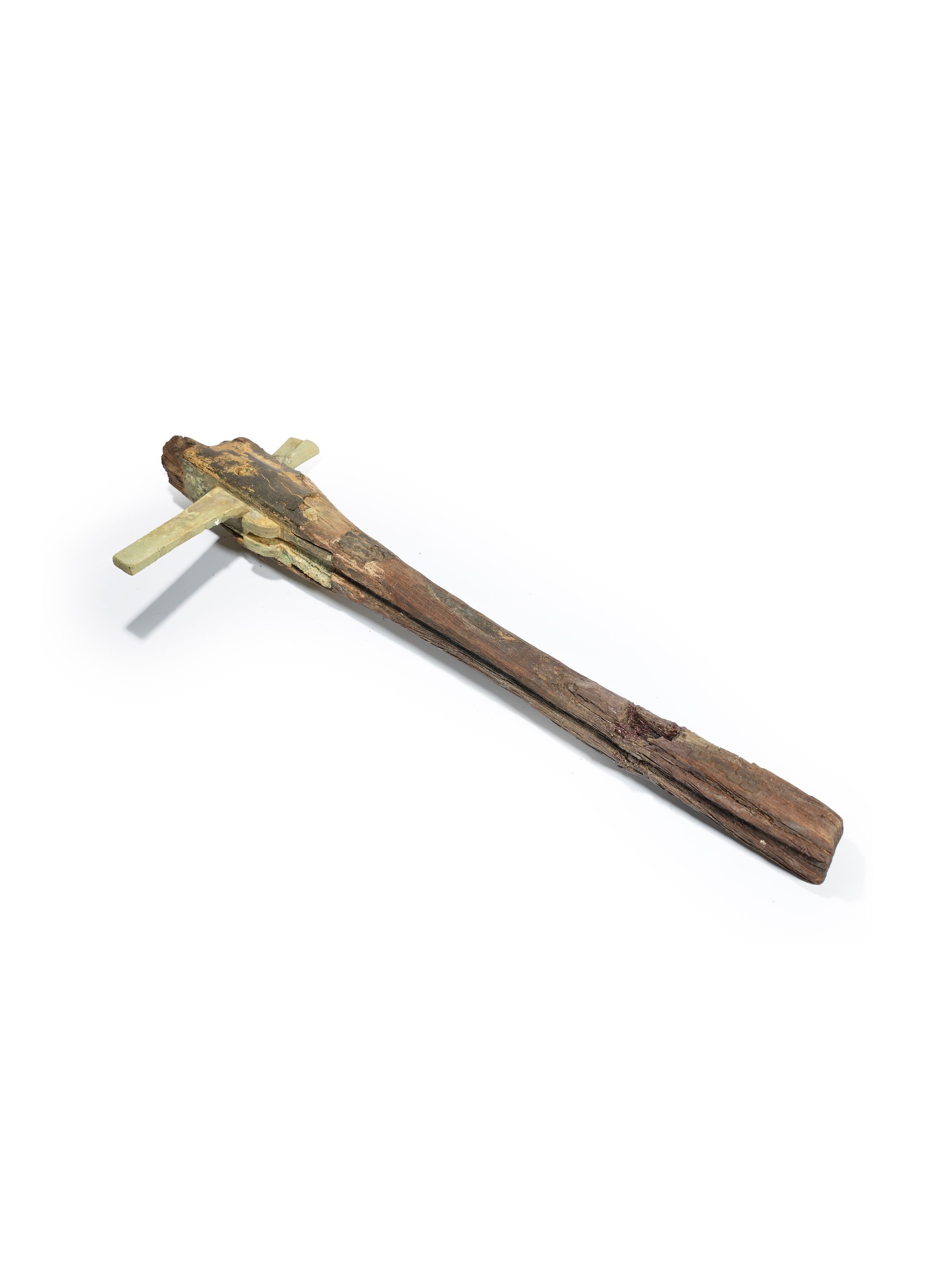 Bonhams : A RARE BRONZE AND WOOD CROSSBOW Han Dynasty