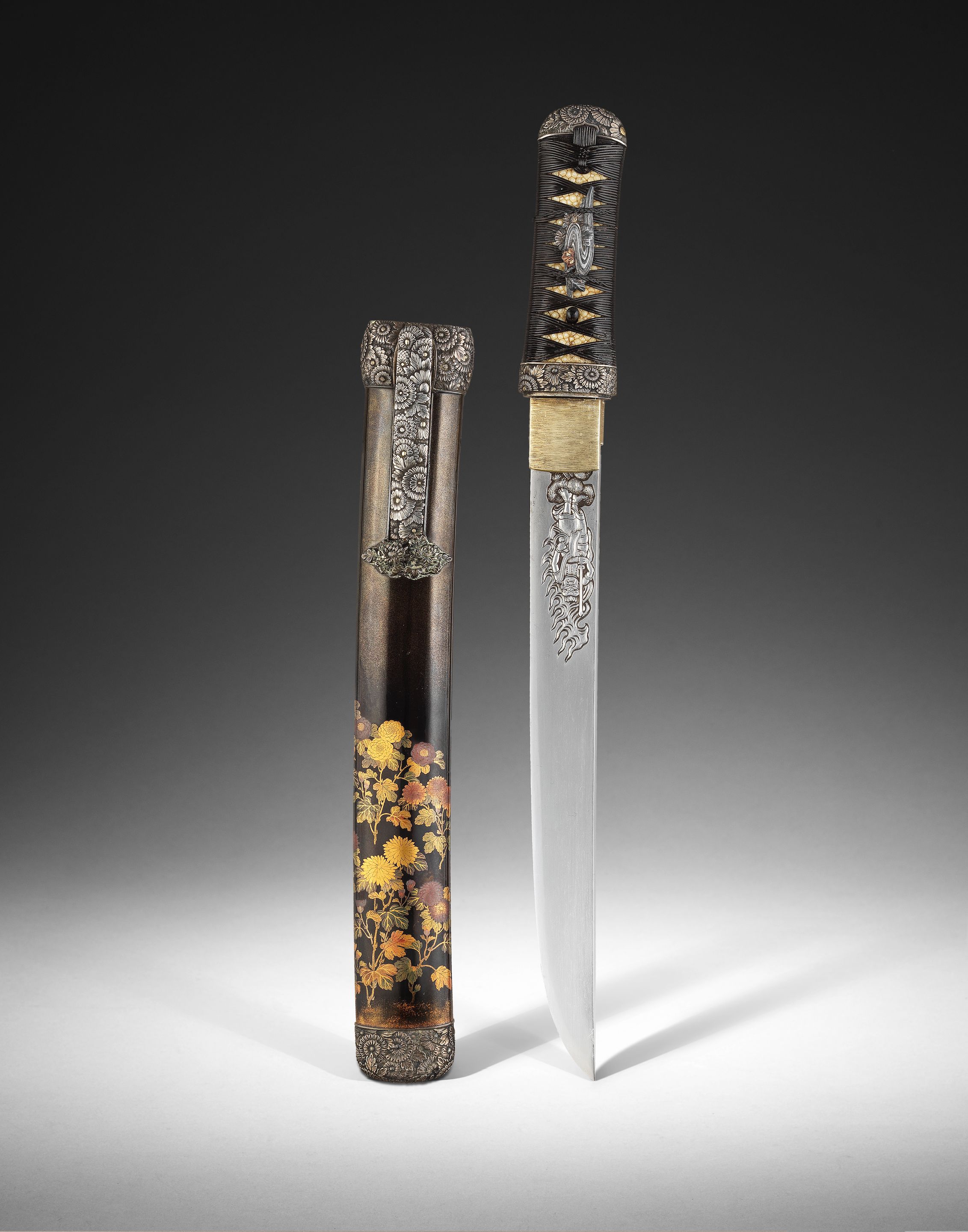 Bonhams : A MOUNTED TANTO (DAGGER) Edo period (1615-1868) or Meiji era ...