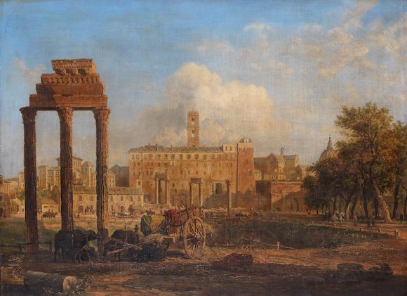 Bonhams : Arthur John Strutt (British, 1819-1888) The Campo Vaccino, Rome