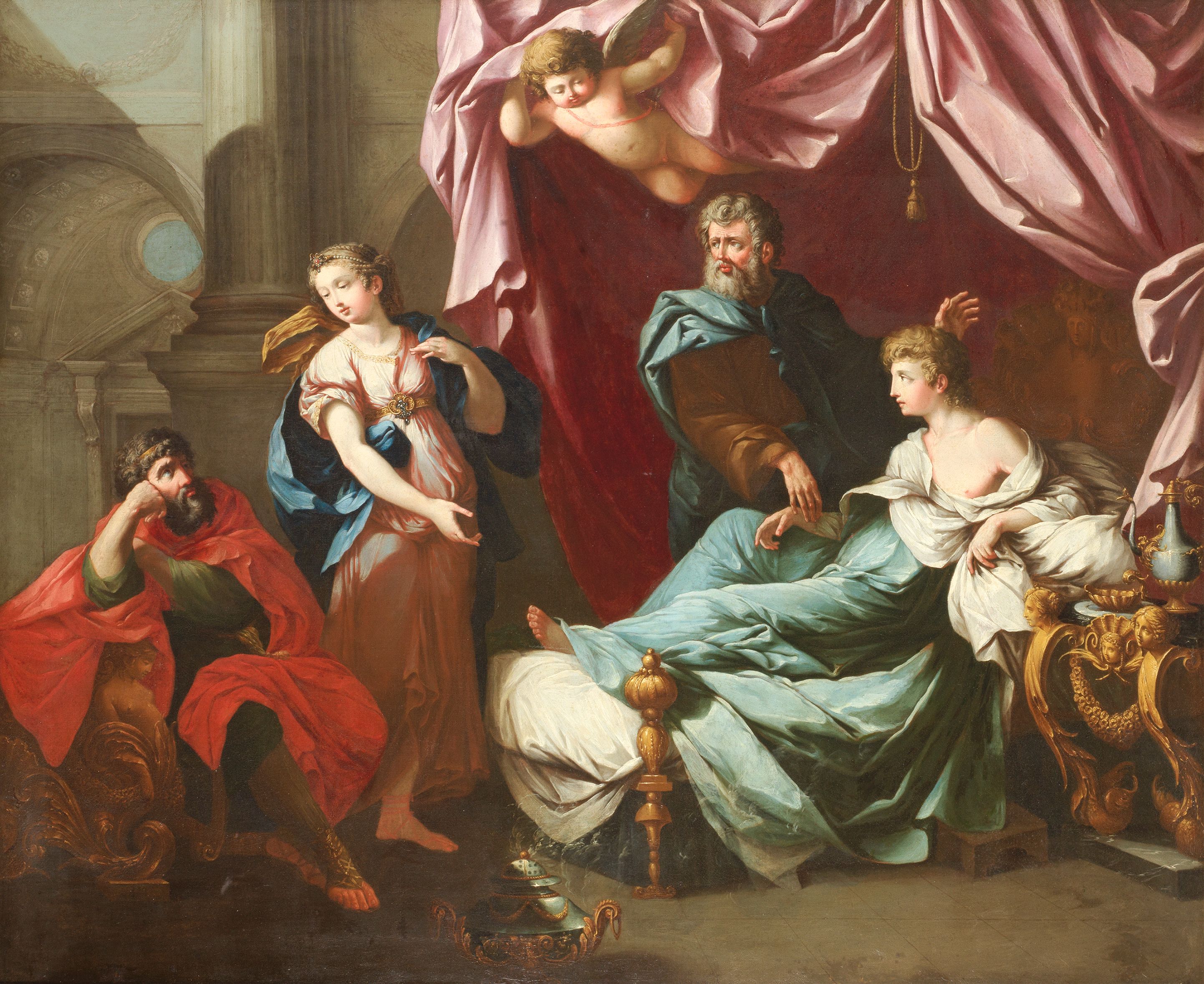 Bonhams : Italian School, late 17th Century Antiochus and Stratonice