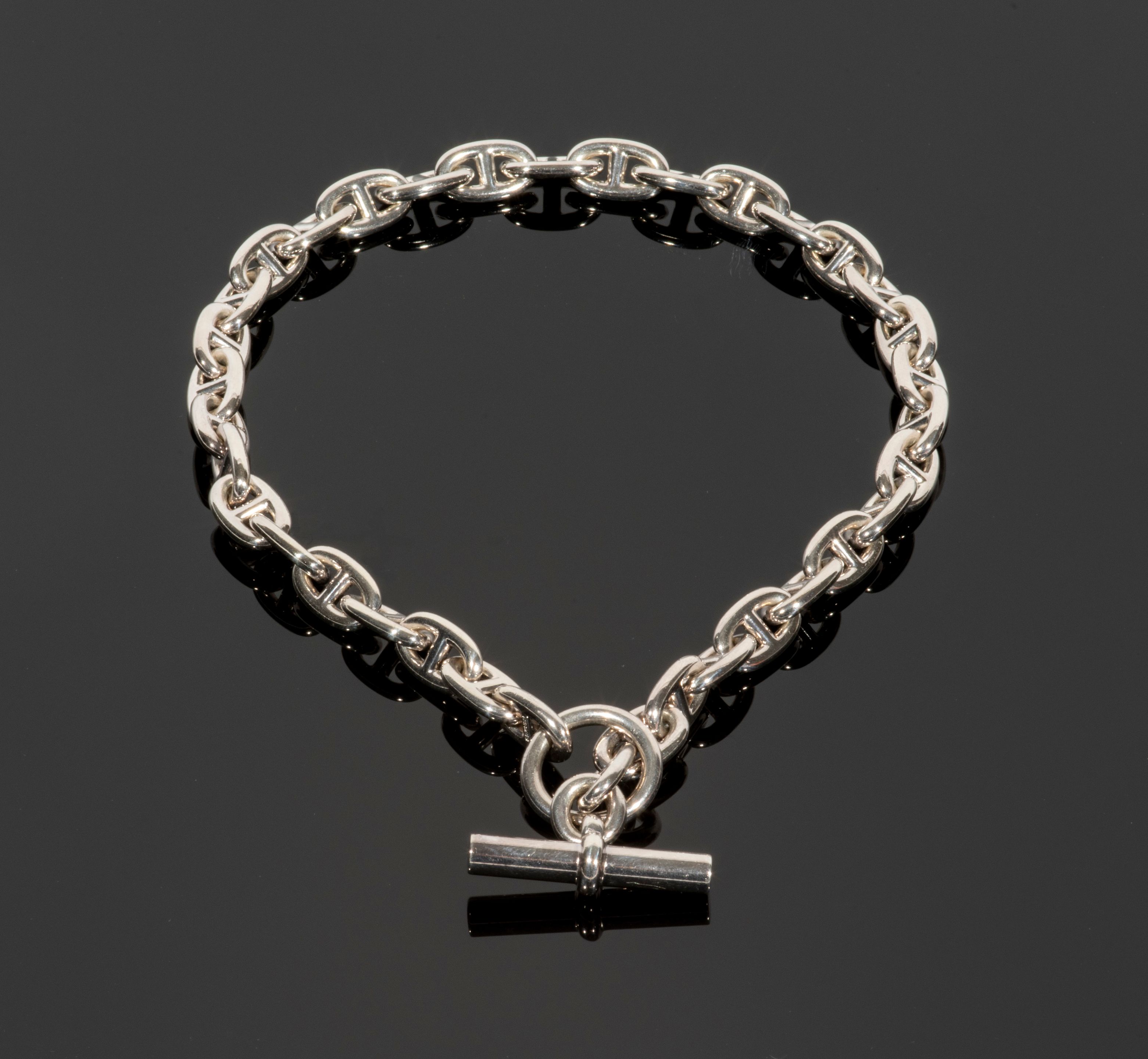 Bonhams Cornette de Saint Cyr : HERMES Paris. Collier Chaîne d'Ancre en ...