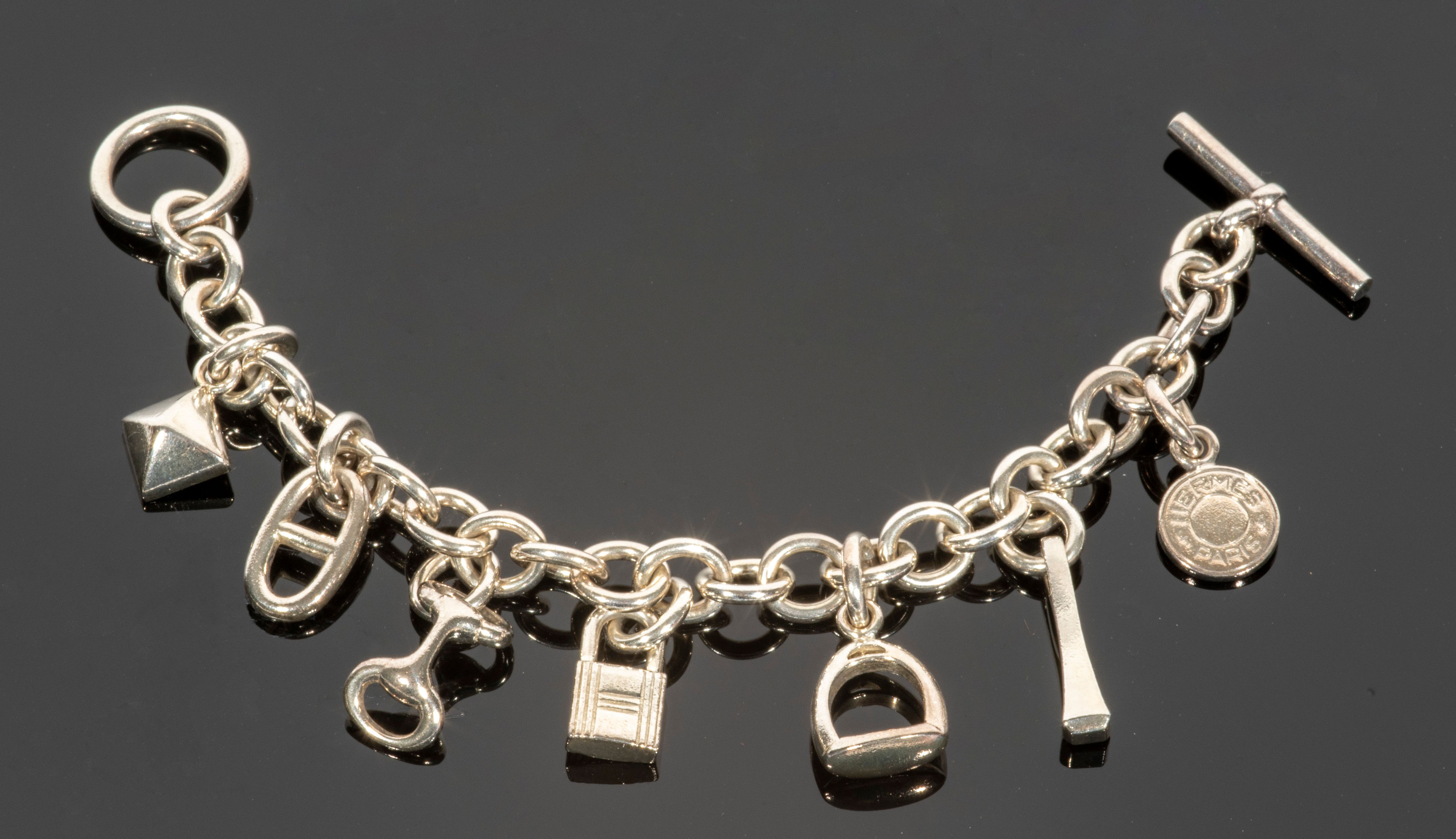 Bonhams Cornette de Saint Cyr : HERMES Paris. Bracelet argent 925 millièmes