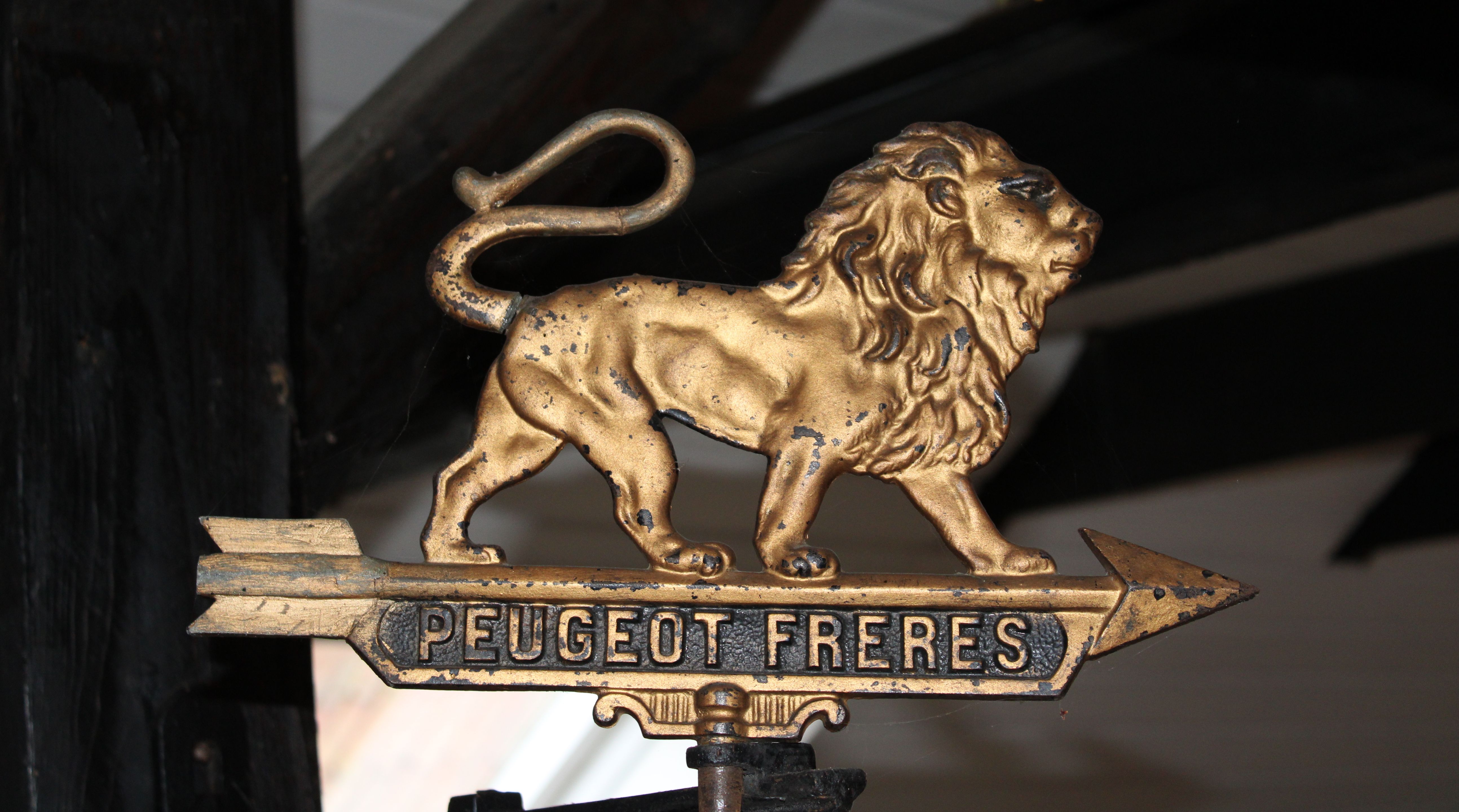 Bonhams Cars : A Peugeot Freres cast metal sign, (3)