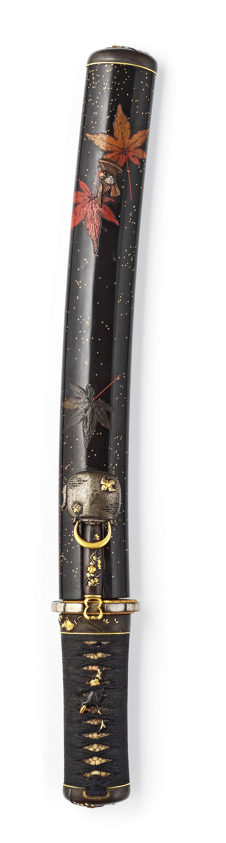 Bonhams : A KOSHIRA-E (MOUNTING) FOR A TANTO (DAGGER) Edo period (1615 ...