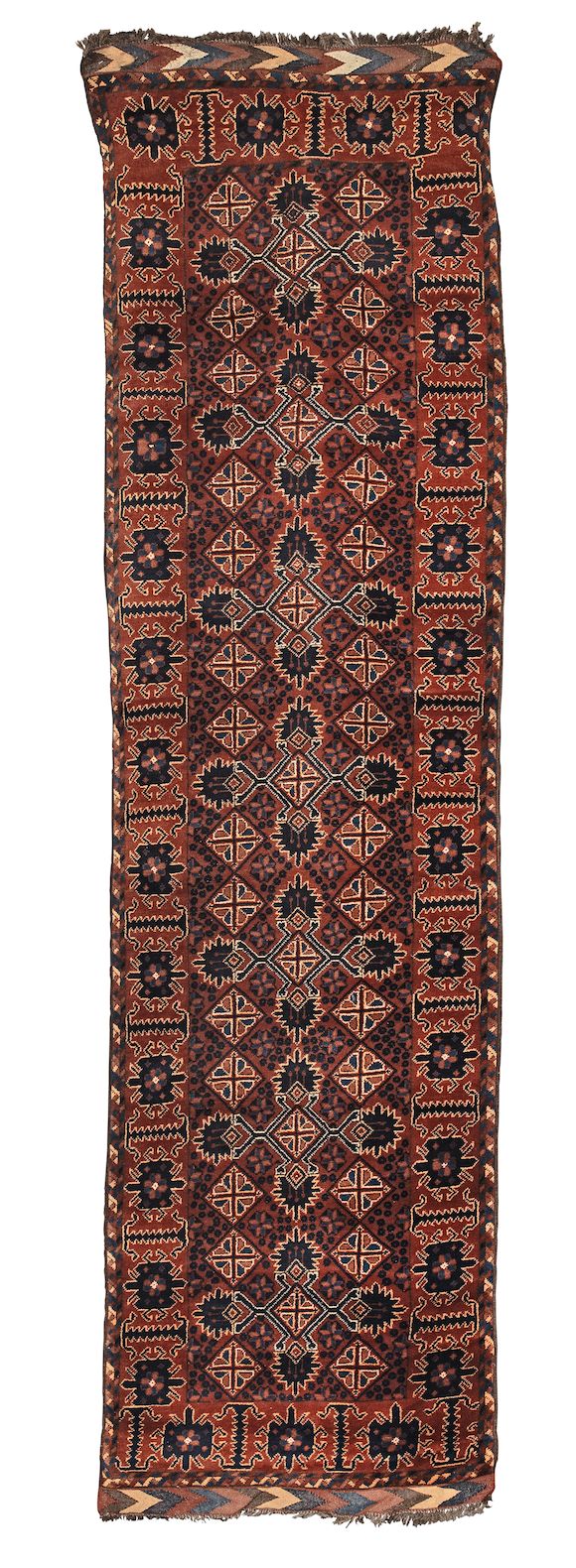 Bonhams : A charming Esari runner Afghanistan, 305cm x 84cm