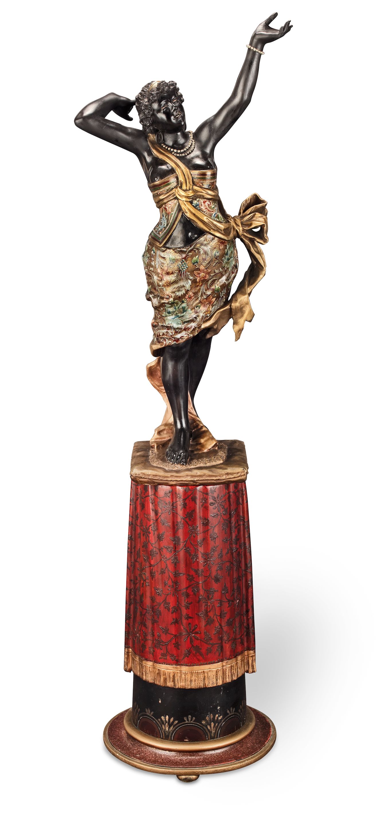 Bonhams : A late 19th century Venetian carved wood and polychrome ...