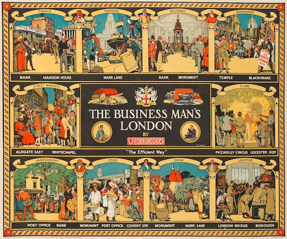 Bonhams : R. T. COOPER (1884-1957) THE BUSINESS MAN'S LONDON, London ...