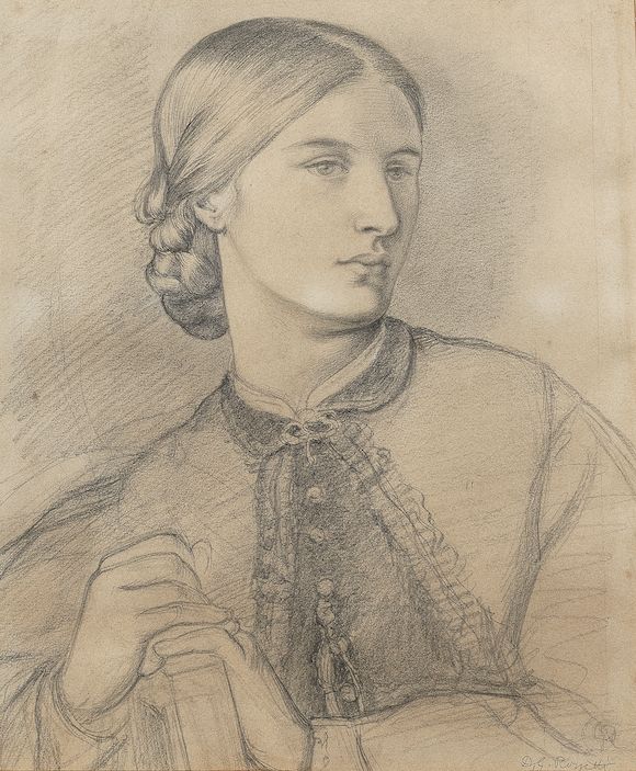 Bonhams : Dante Gabriel Rossetti (British, 1828-1882) Study for the ...