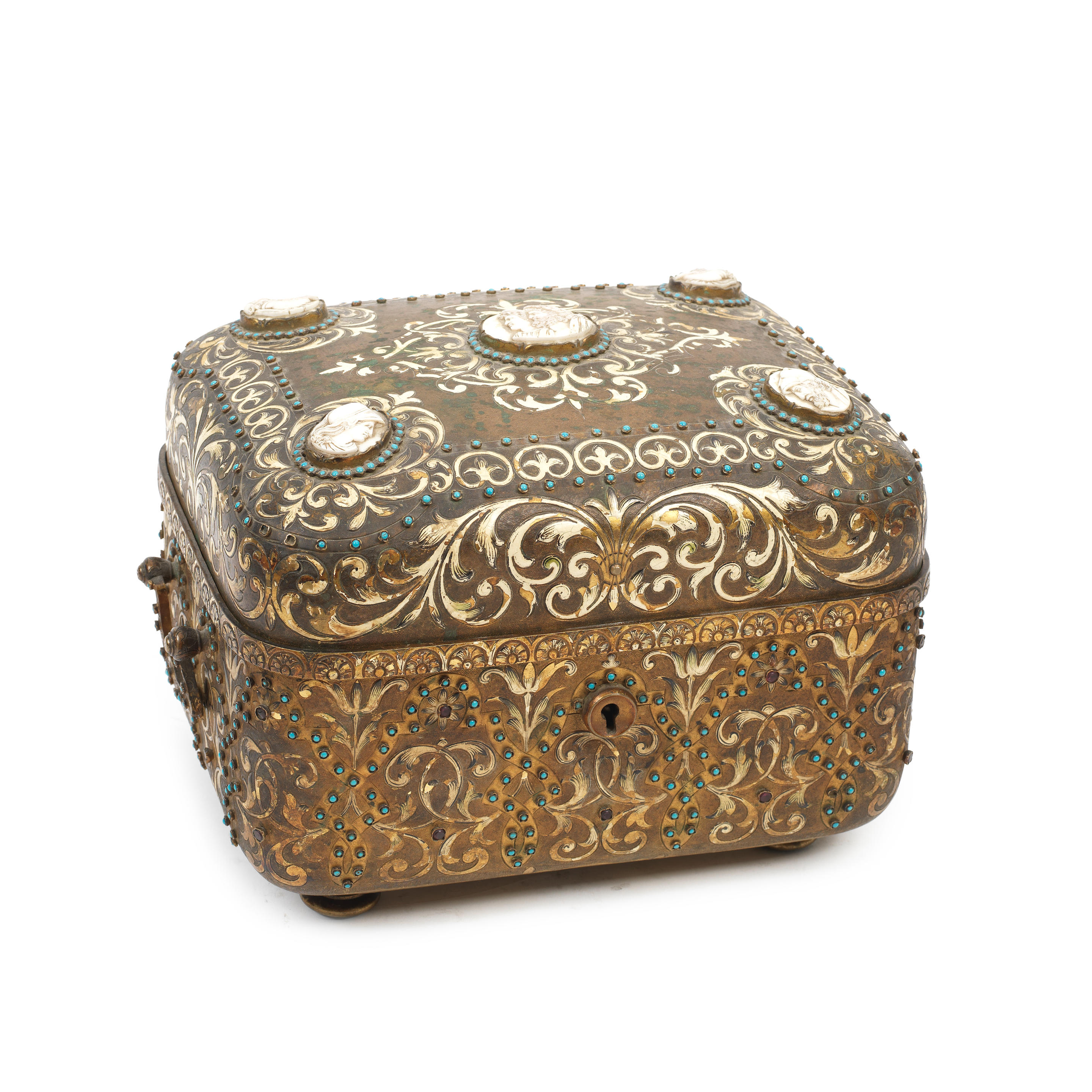 Bonhams A Late 19th Century Patinated And Gilt Bronze Enamelled And