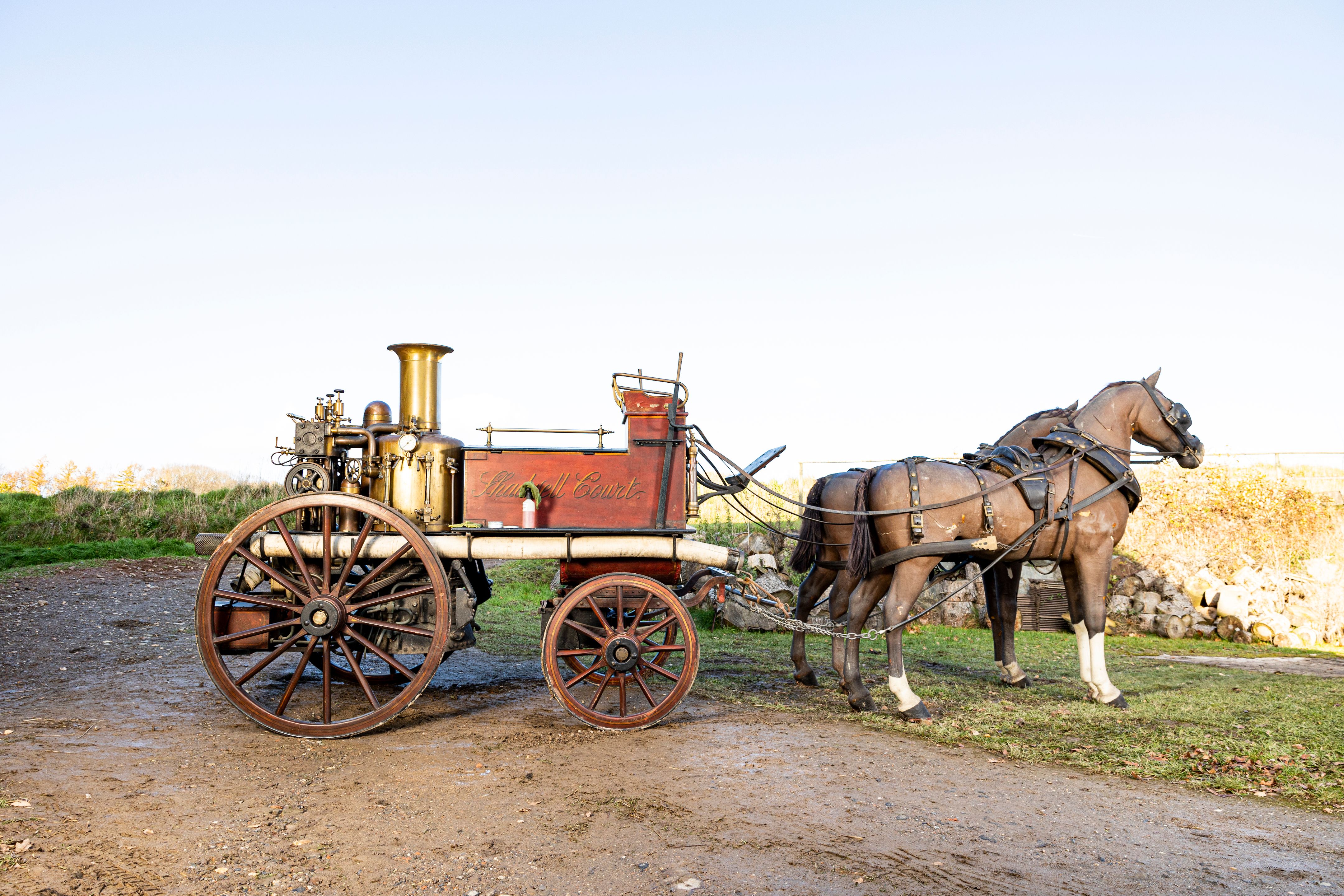 Bonhams Cars : c.1898 Horse-Drawn Fire Engine 'Metropolitan'