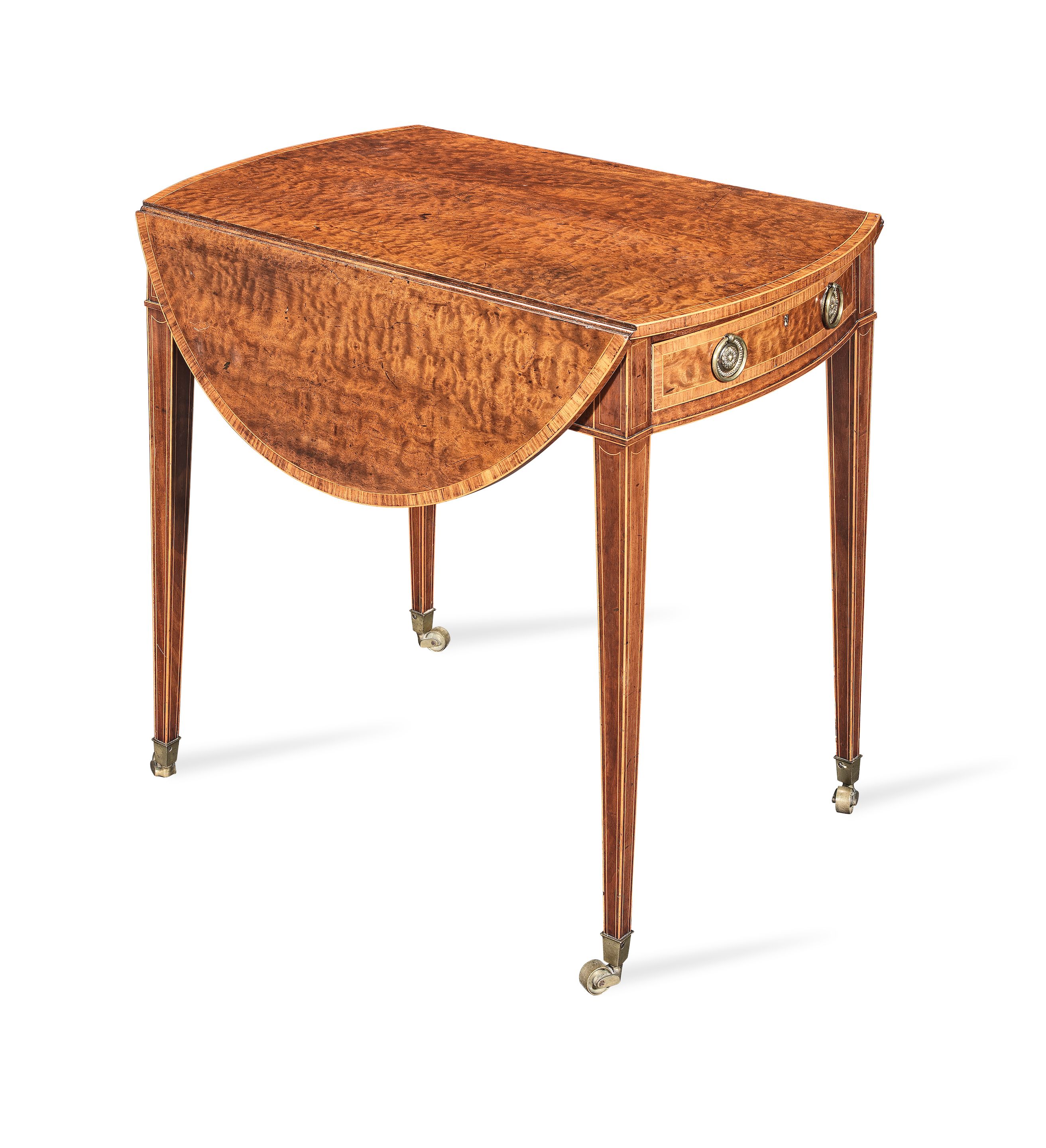 Bonhams : A George III figured or plum pudding mahogany and tulipwood ...